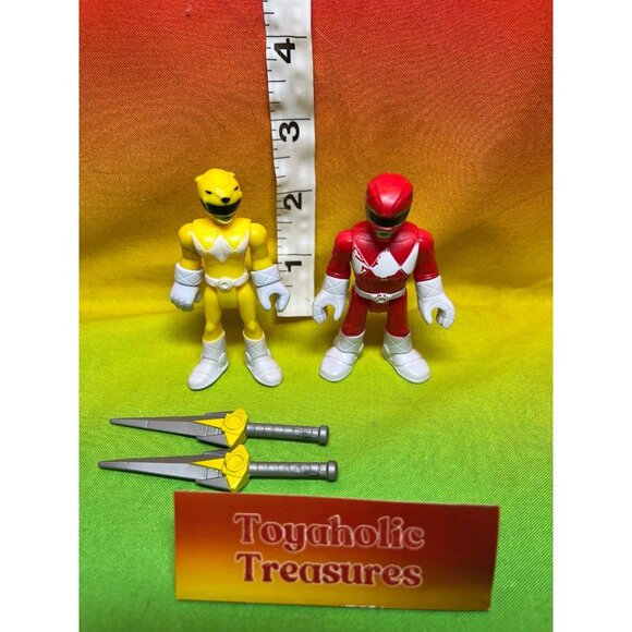 Fisher-Price | Toys | Imaginext Power Rangers Red Yellow Ranger Figures ...